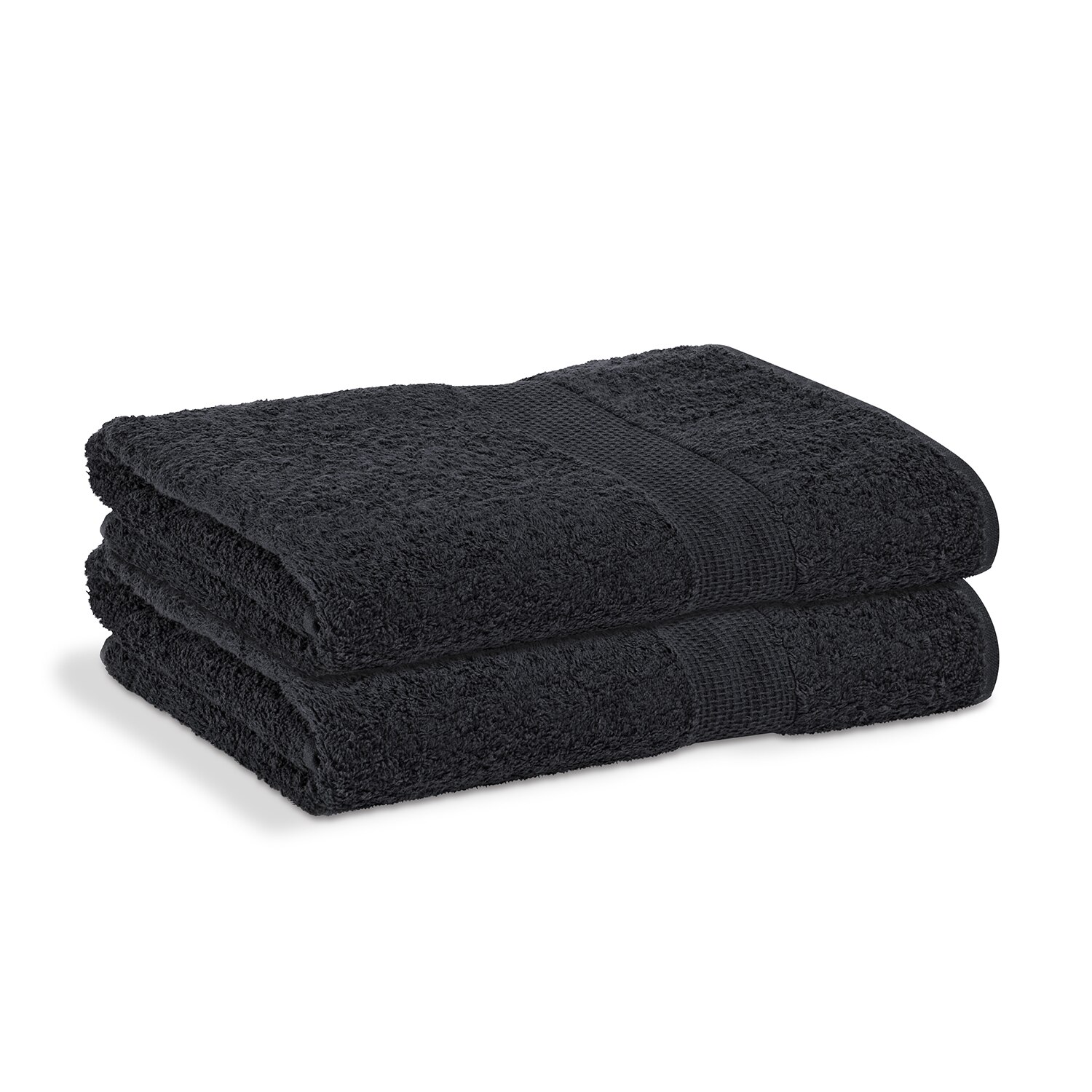 JOSEFINA TOALLA SPA 1.60X90 NEGRO 2 PIEZAS