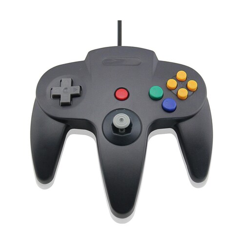 Control Compatible Con N64 Genérico Color Negro