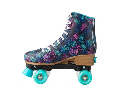 Patines quads ajustables talla G con diseño palmera