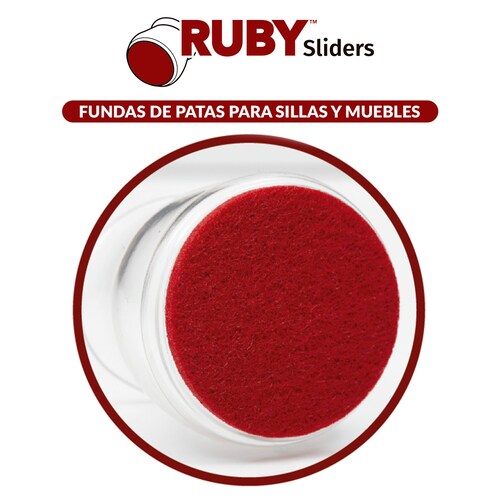 Pack 8 Fundas Para Patas De Muebles Ruby Sliders Flexibles