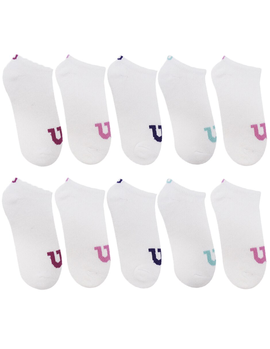 PAQUETE CALCETINES DAMA WILSON FELPA 10 PARES BLANCO LISO UNITALLA(23cm ...