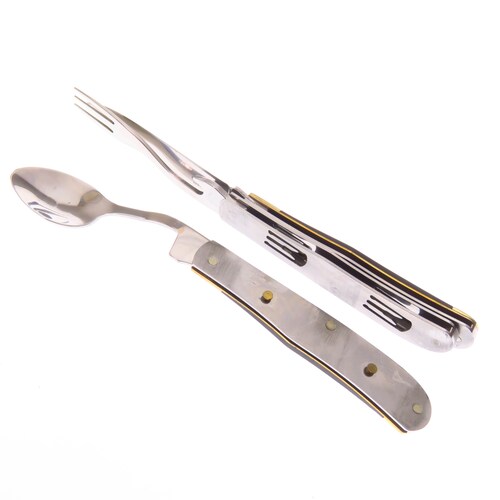 Er439w Elk Ridge Hobo Camper Navaja Cubiertos Desarmable