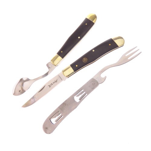 Er439w Elk Ridge Hobo Camper Navaja Cubiertos Desarmable