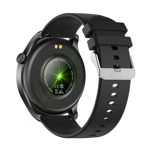 Smartwatch Pro Salud Pantalla Full LED Con Oxímetro Negro