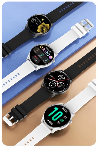 Smartwatch Pro Salud Pantalla Full LED Con Oxímetro Negro