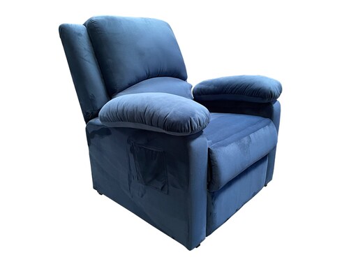 SILLON RECLINABLE BOLTON AZUL FRANCIA ESPACIO MUEBLES