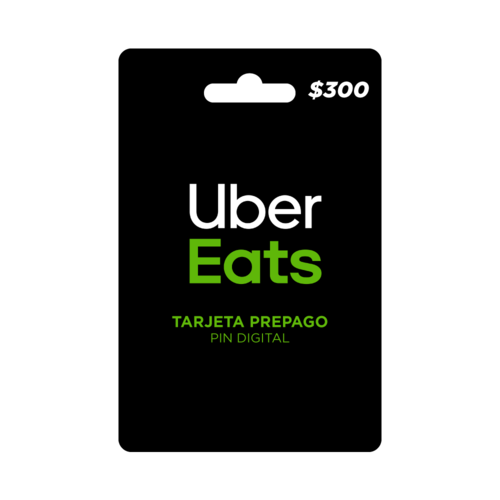 Uber eats tarjeta prepago, pin digital