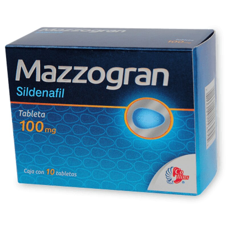 Sildenafil, Mazzogran, 100mg, 10 Tabletas (Generico del Viagra)
