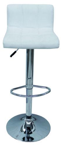 Set De 2 Bancos Altos Ajustable Para Barra Lexy Blanco.
