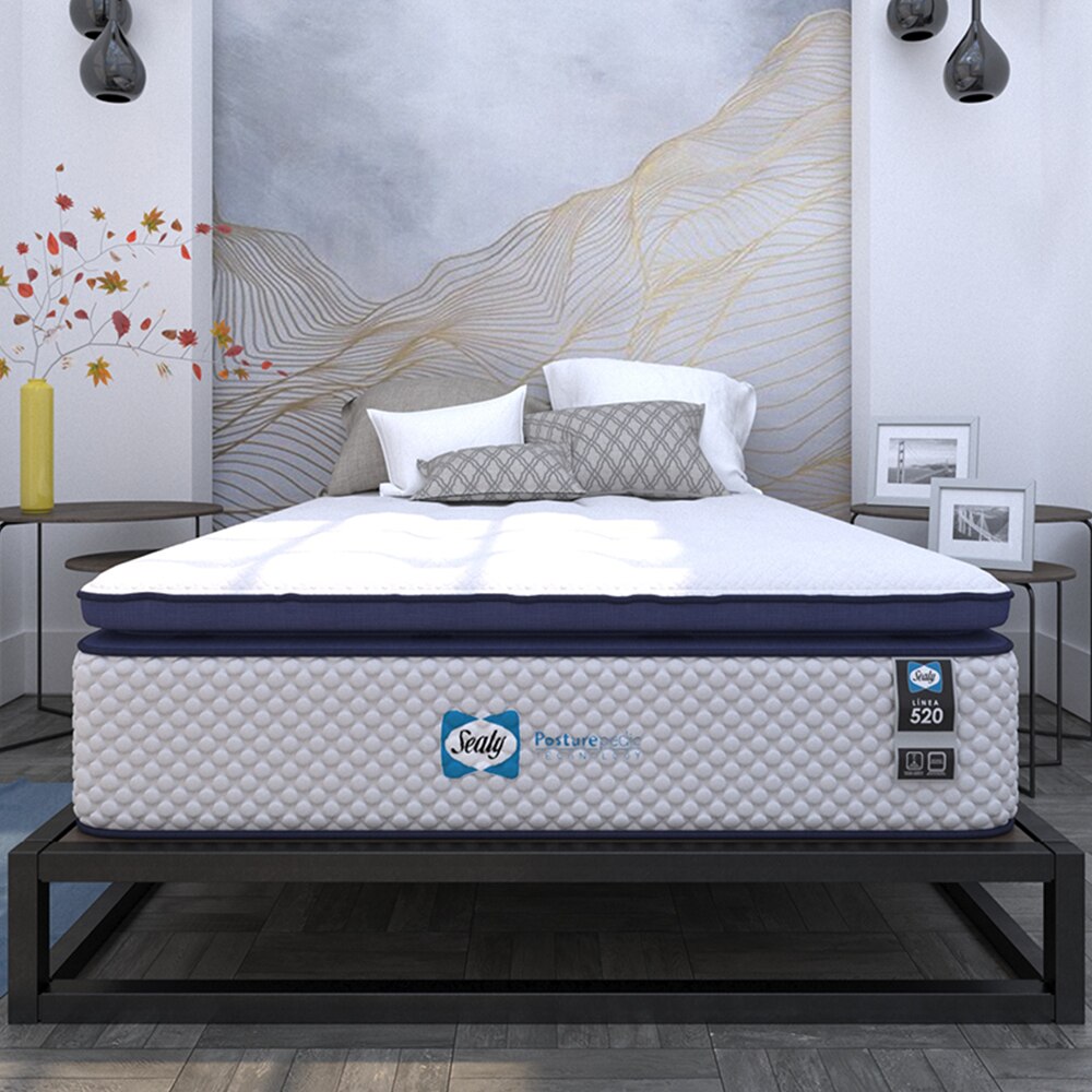 Colchón King Size Clamor Sealy Con Mega Colchoneta Memory Foam Descanso ...