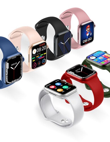 Smartwatch M7 Pro 2022 Reloj Inteligente Serie 7 Petukita Box Azul