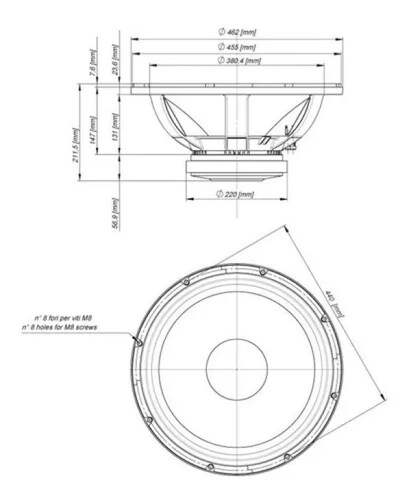 Eighteen Sound Bocina Premium 18w1001 18'' Woofer 1000w Rms