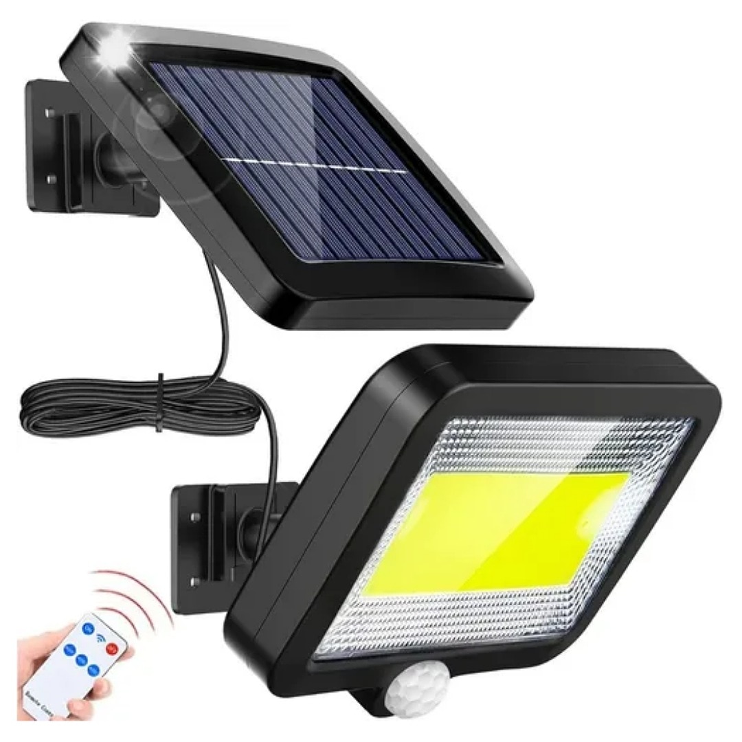 Lámpara Solar Exterior Luz Solar Impermeable Jardín 100 Led