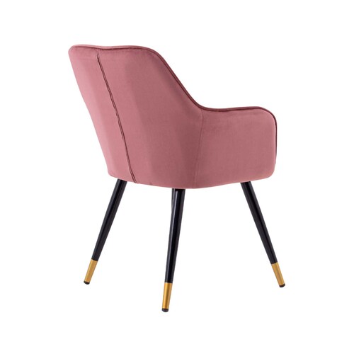 Sillón Individual Bellini de Tela color Rosa