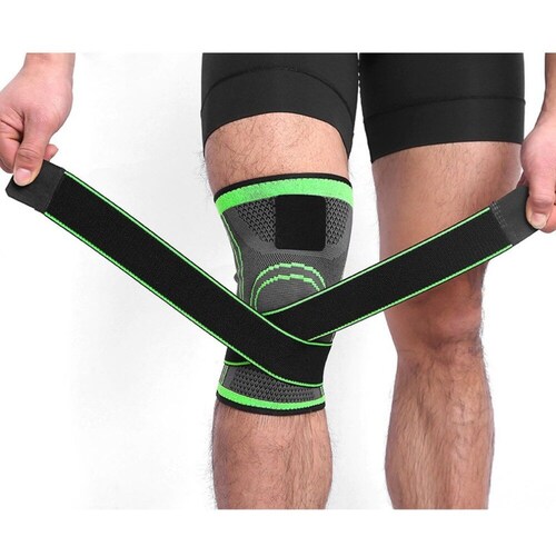 Rodillera Con Cintas, Gym, Crosfit, Deportes Calidad Premium