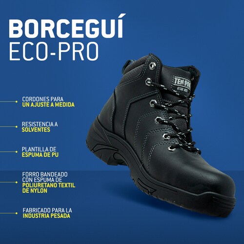 Calzado de Seguridad Ten-Pac Borceguí ECO PRO Negro