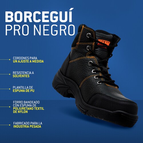 Calzado de Seguridad Ten-Pac Borceguí PRO Negro