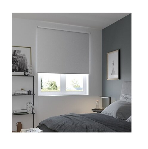 Persiana enrollable tela Blackout basica color blanco