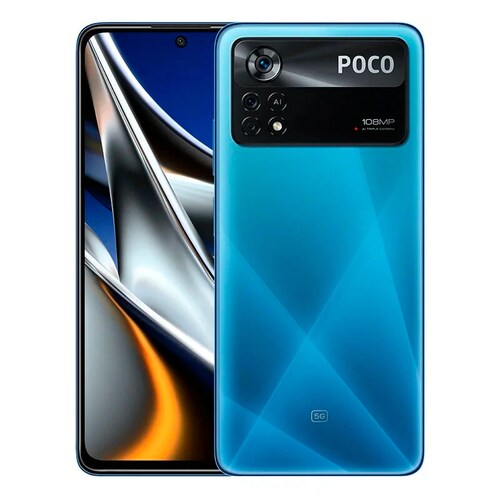 Combo Xiaomi Poco X4 Pro 5G 128GB 6GB Azul + MOBIME Cargador Portátil ...