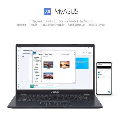 Laptop Asus Vivobook L410MA 4GB 128EMMC 14" Negro