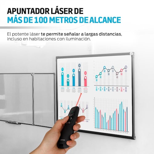 Apuntador Láser y Presentador Inalámbrico para Diapositivas Redlemon