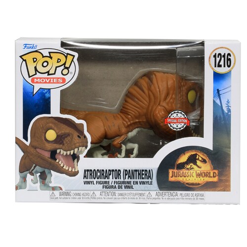 Funko Pop Atrociraptor Phantera #1216 Jurassic World Serie Especial MOVIES