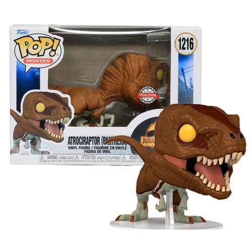 Funko Pop Atrociraptor Phantera #1216 Jurassic World Serie Especial MOVIES