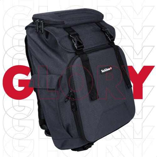Mochila TechZone Gris Glory para Laptop 15.6 con Puerto USB