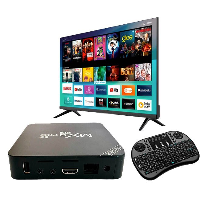 Smart TV Box MXQ PRO Android TV con Teclado incluido
