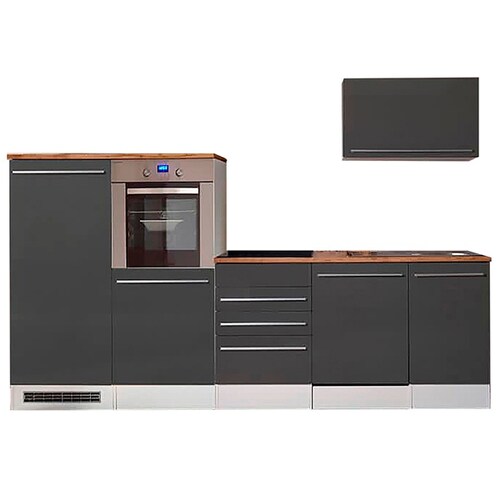 Set De Muebles Modulares Para Cocina Jazz Grafit 2.90 metros