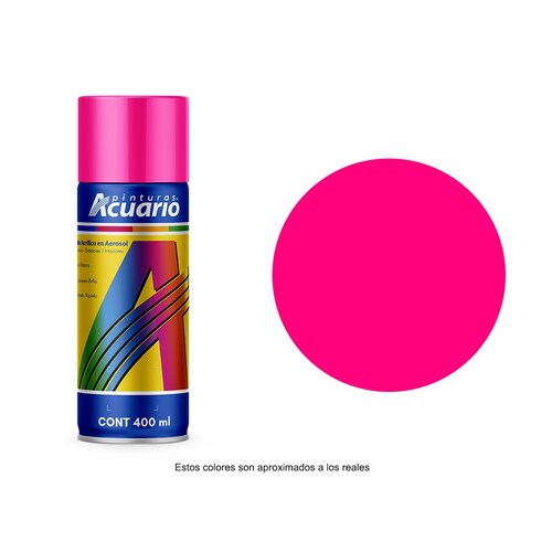 Pintura en Aerosol Acuario Rosa Fluorescente 400 Ml AA76505
