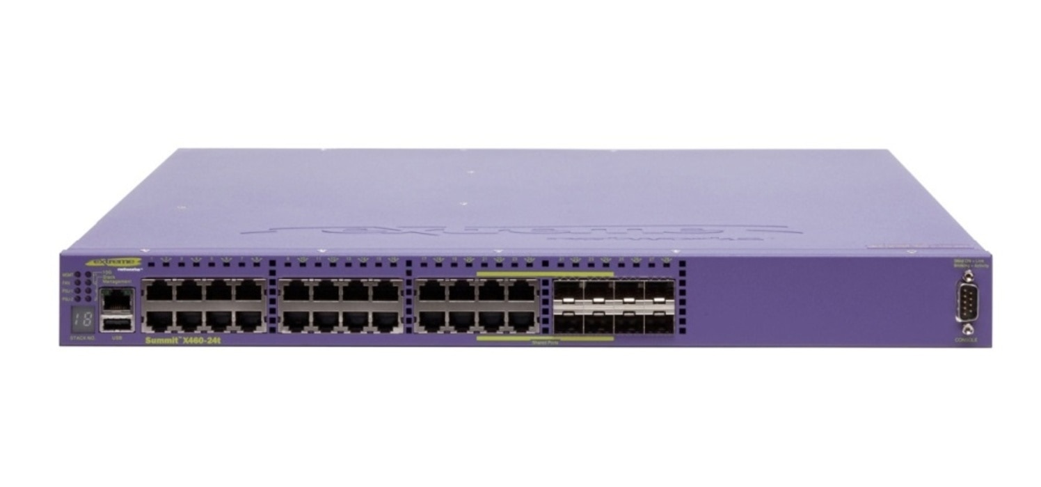 EXTREME NETWORKS X460-24X 24-Port SFP+ Ethernet Switch+Fan+PSU 16405