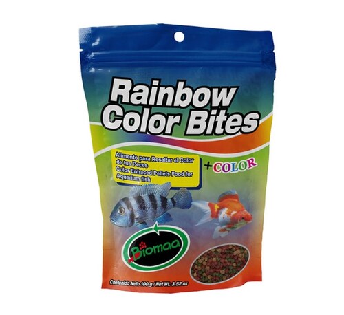 Rainbow Color Bites Alimento en Pellets para resaltar el color Bolsa ...