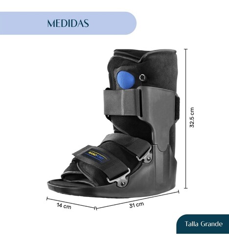 Bota Ferula Baja Neumatica Walker Inmovilizador De Tobillo GDE