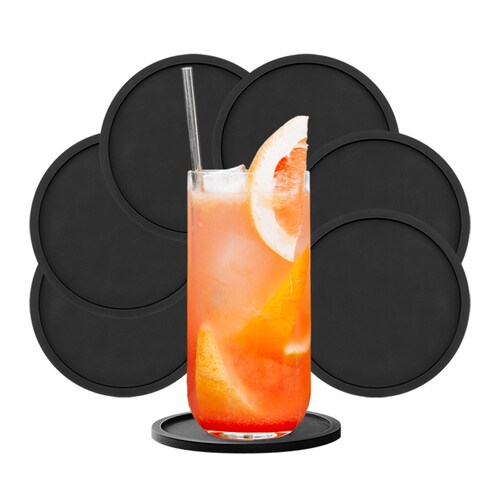 Portavasos para Mesa, Antideslizantes, de Plástico Resistente, 6 piezas ...