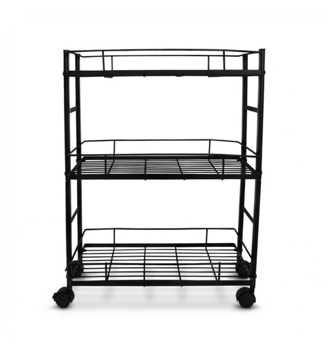Carrito Organizador Multiusos con ruedas 3 niveles de metal