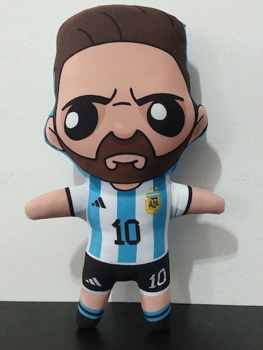 Figura Peluche Leo Messi 10 Argentina Mundial 2022