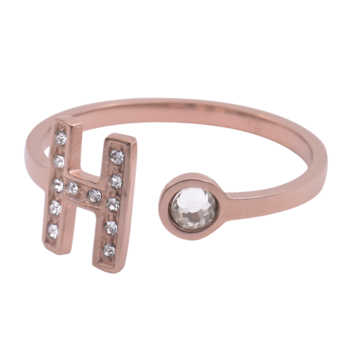 LuckyLy Anillos de Mujer de Inicial Letra H Ajustables , Acero ...