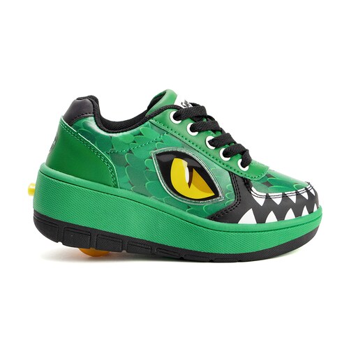 Tenis Patín Para Niño Speed Rollers Rapthor Color Verde