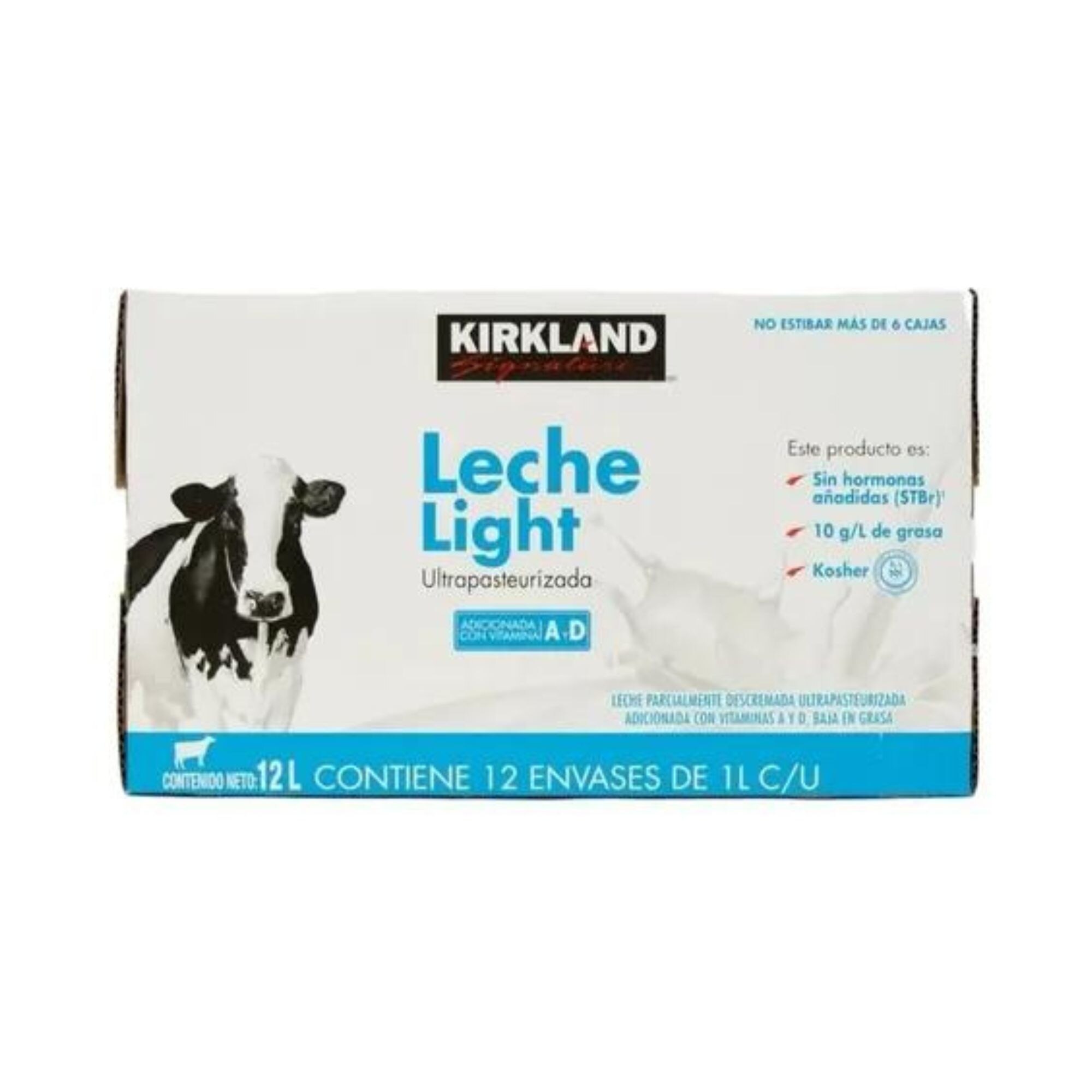 Caja 12 Lt Leche Light Kirkland