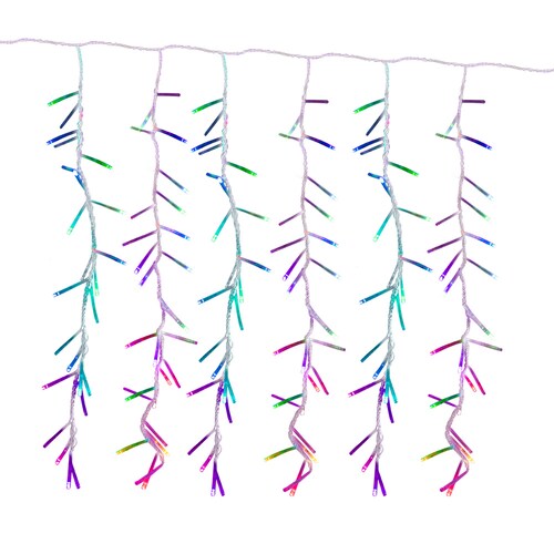 Serie Cortina Luz Multicolor 800 Led 8 Funciones 3 Metros