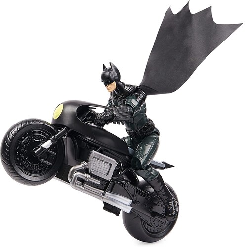 Spin Master The Batman Batimoto y Batman 29cm Batcycle Batman