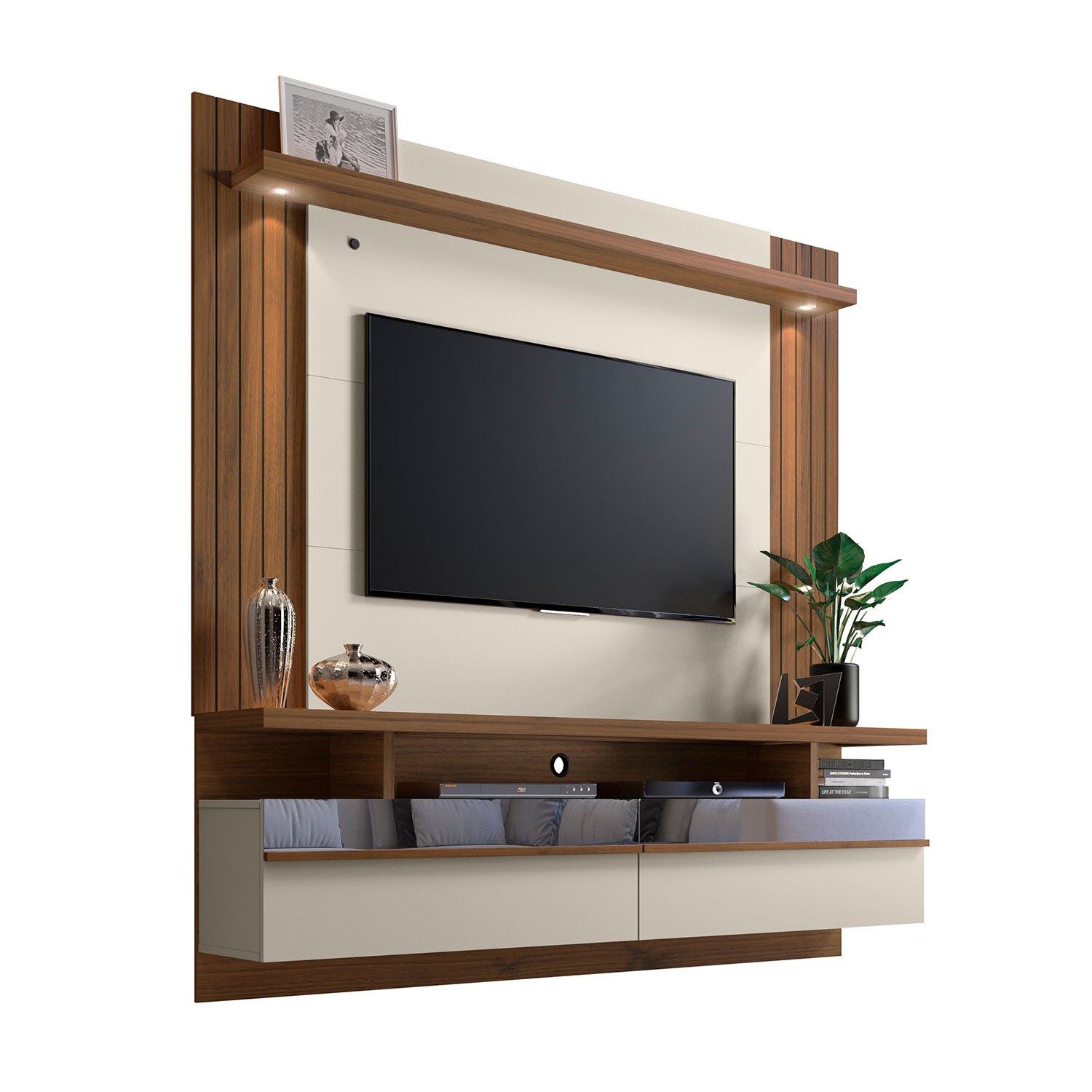 Panel para TV Bossa San Luis Color Nogal/Off White 60"