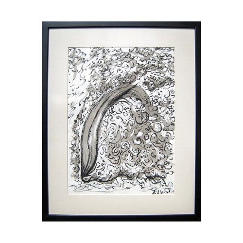 Pintura original - Tinta - Gemini - 27 x 37 cm - Cuadro decorativo