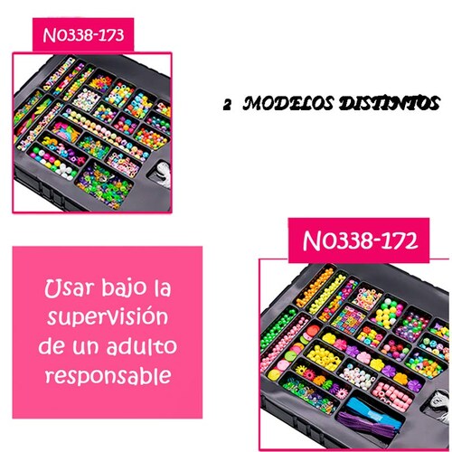 Set de bisuteria para armar pulseras juguete niña
