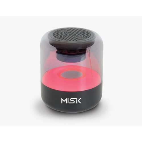 Bocina Bluetooth MISIK MS237 Cubierta de Acrílico/TWS/USB/Luz LED