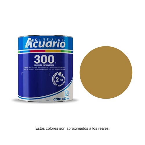 Pintura Esmalte 300 Color Amarillo Ocre Acuario 250 Ml EA31502