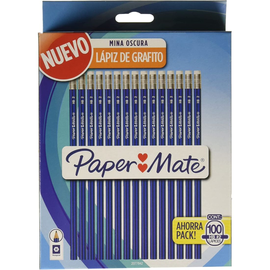 LÁPIZ GRAFITO PAPER MATE PM WB CAJA 100 CT
