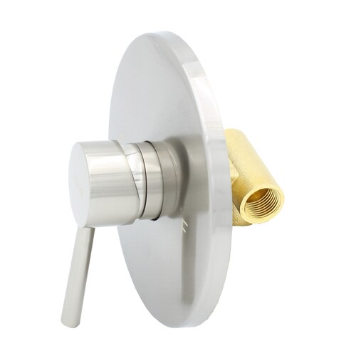 Monomando Para Regadera Redondo Acero Inoxidable Satinado