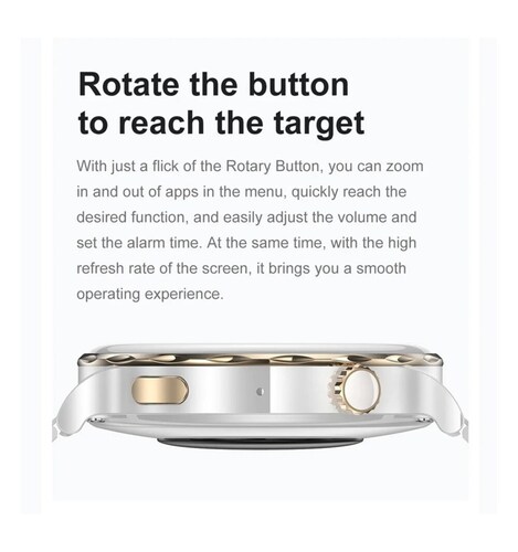 Smartwatch Reloj Inteligente Fralugio Hk43 De Lujo Para Dama